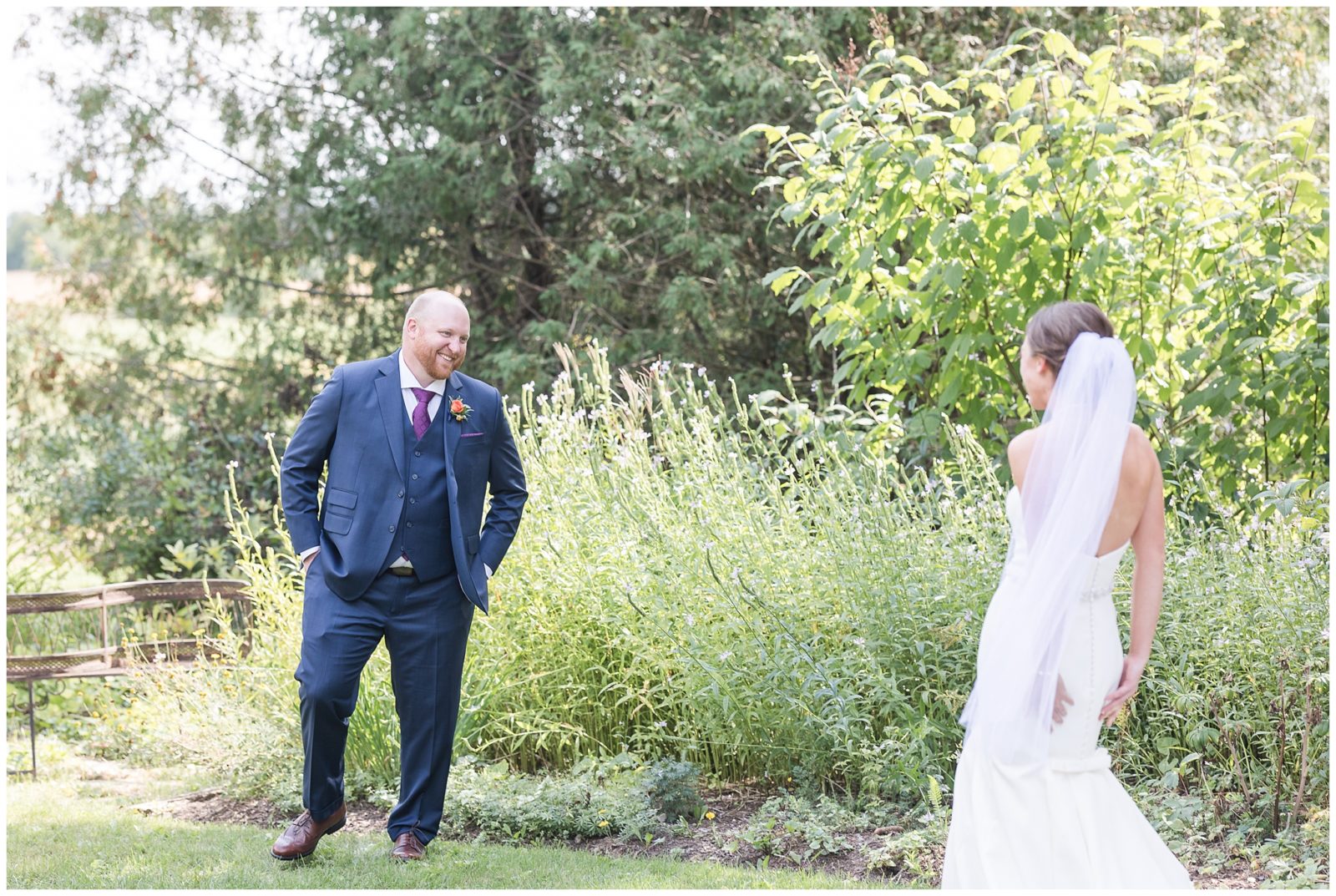 Navy And Plum Strathmere Wedding » Intimate Wedding At Strathmere Lodge