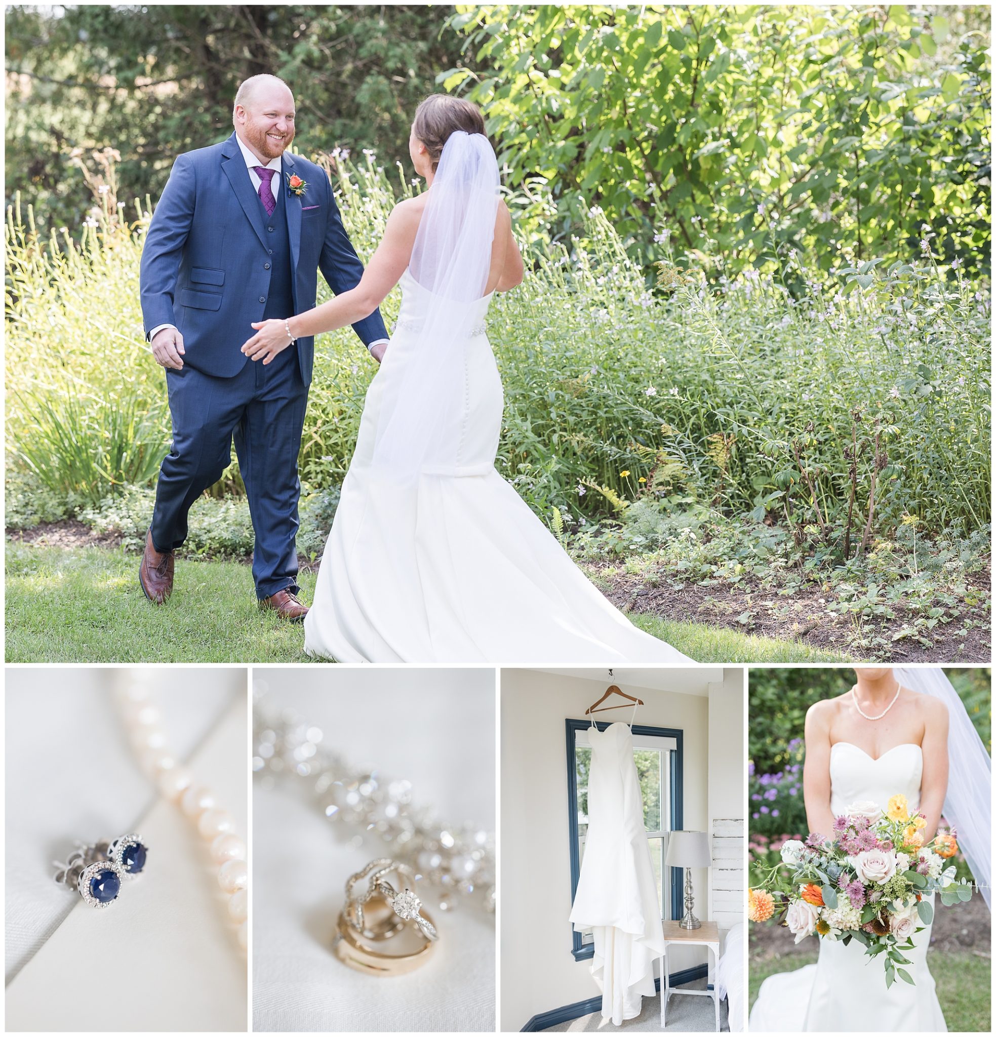 Navy And Plum Strathmere Wedding » Intimate Wedding At Strathmere Lodge